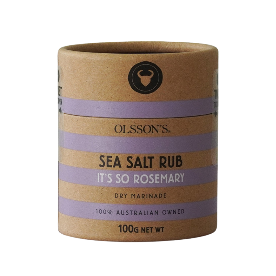Olsson's It's So Rosemary Sea Salt Rub Kraft Canister 100g